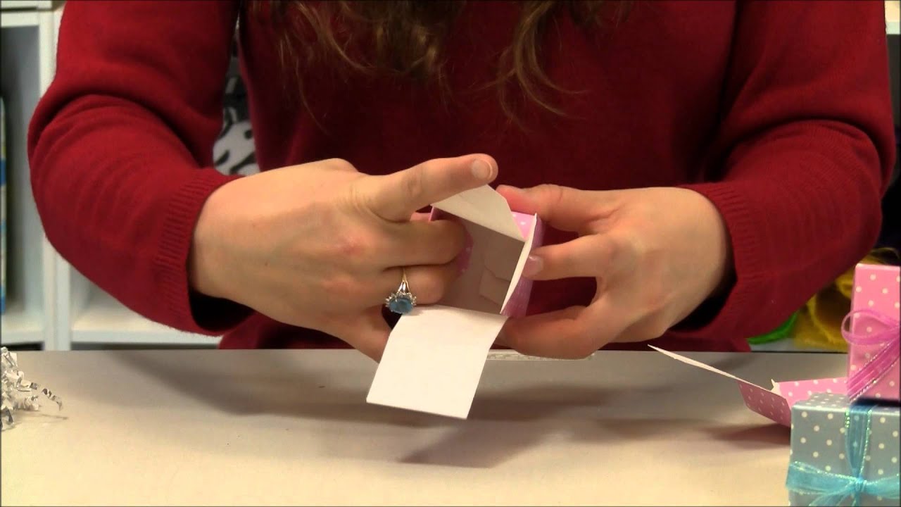 Polka Dot Cube Favor Boxes