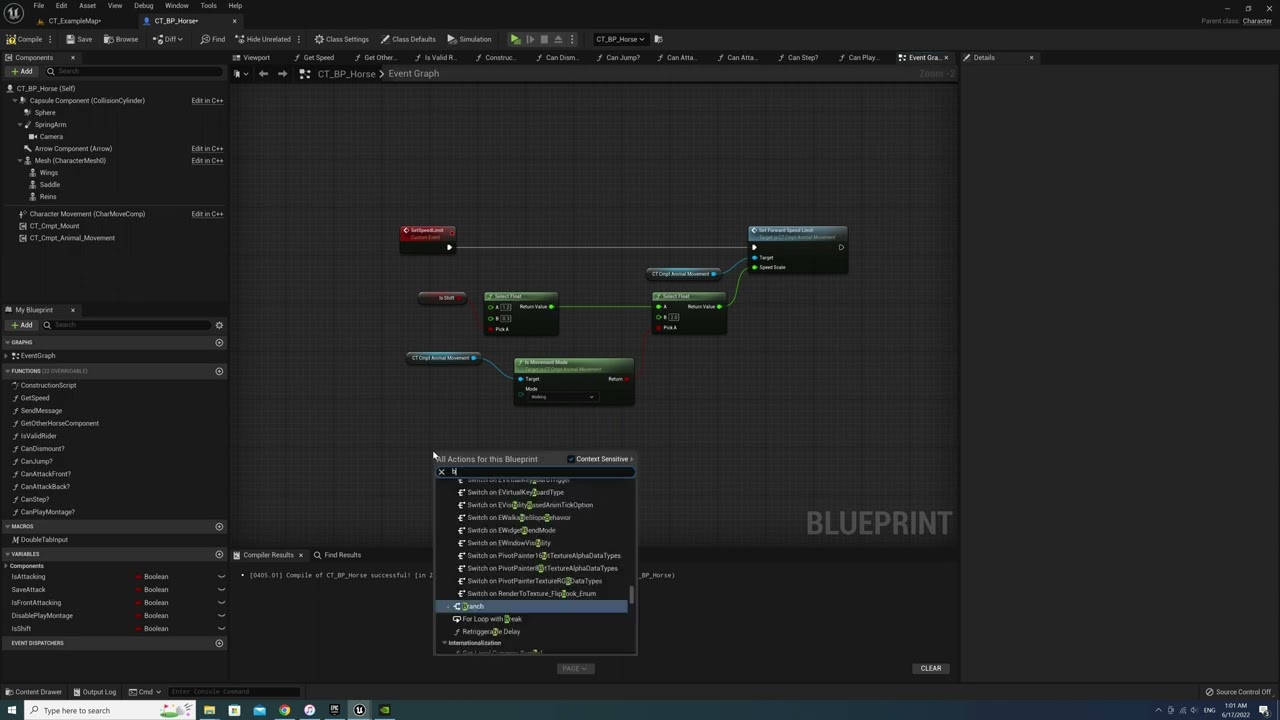 UE5 Horse Riding Tutorial 23 Sprinting with Shift - Advanced Riding Locomotion System