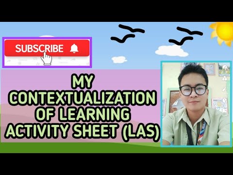 My Own Contextualization of LAS (Learning Activity Sheet)