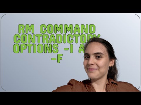 Unix: rm command contradictory options -i and -f