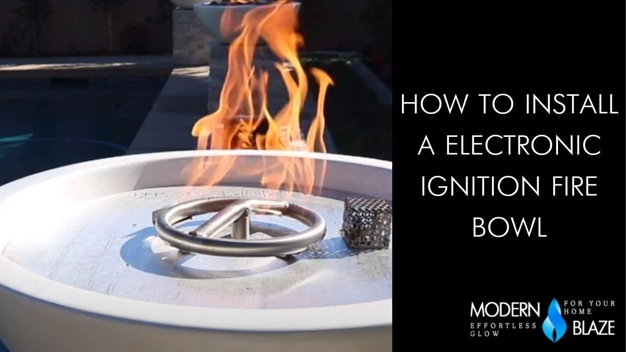 How to Install a Electronic Ignition Fire Bowl