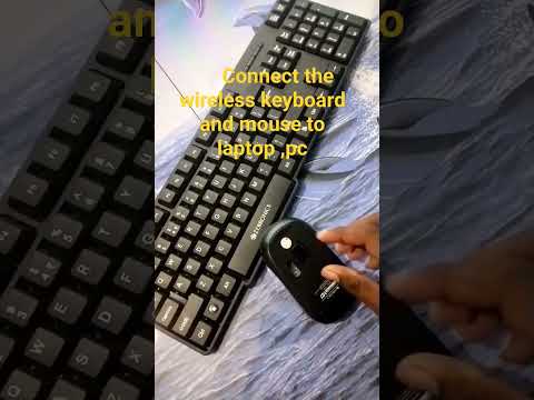 Wireless keyboard and mouse Connected to Pc🖥️,Laptop💻How to pair#wireless#keyboard #mouse#shortvideo