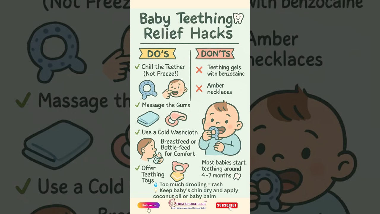 🦷 Baby Teething Relief Hacks Every Parent Should Know!