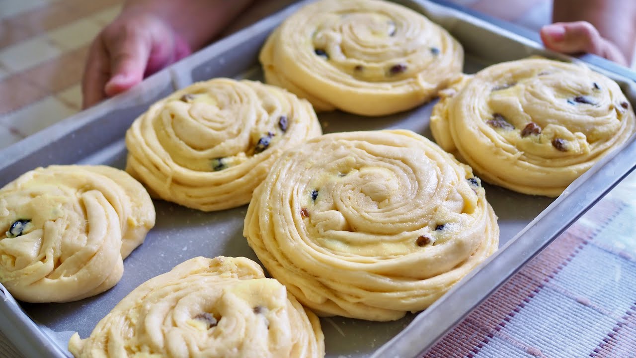 Butter Layered Raisin Rolls – The Baking Network
