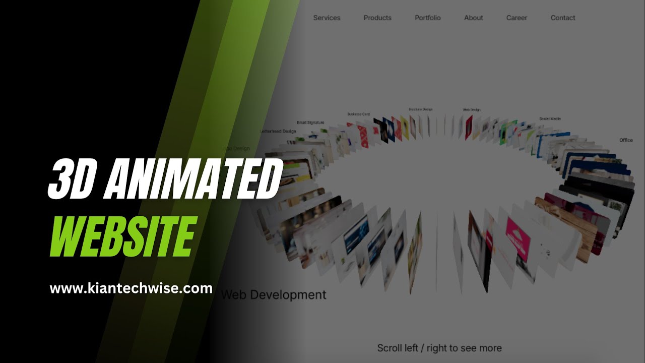 Kiantechwise – 3D Animated Website Experience