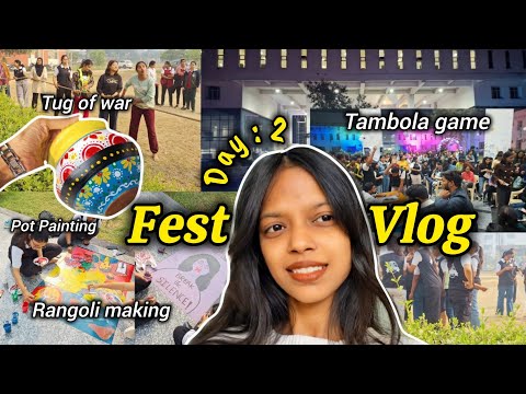 Medical College Fest Vlog | Mbbs students playing games, making rangoli, pot painting | Mbbs Vlog