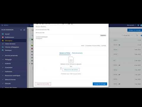 Envoyer un message avec pièce jointe sur l'ENT