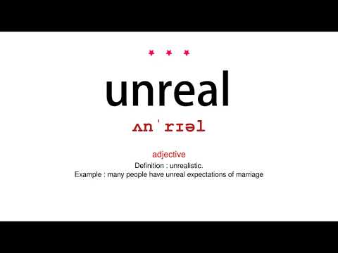 How to pronounce unreal - Vocab Today