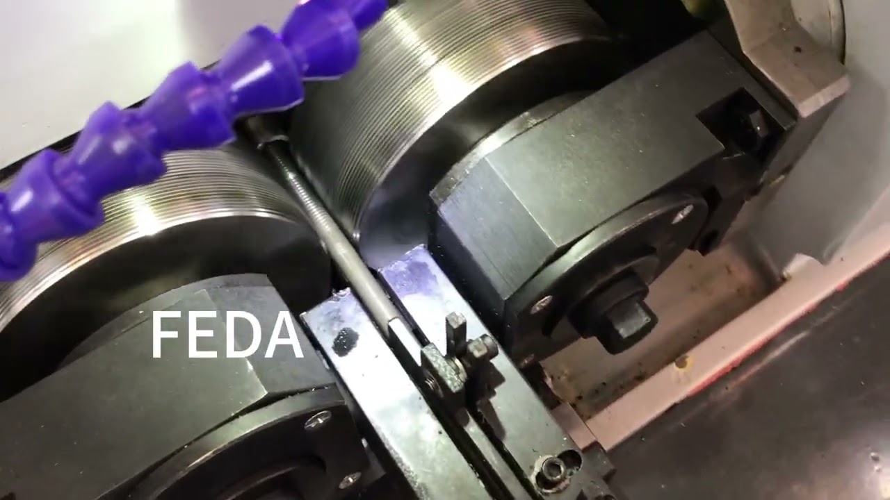 FEDA FD-12T Fully automatic thread rolling machine worm rolling#machine #automobile #engineering