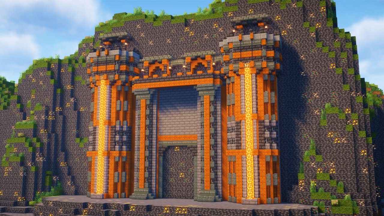 Minecraft: Dwarven Mountain Gate - Tutorial