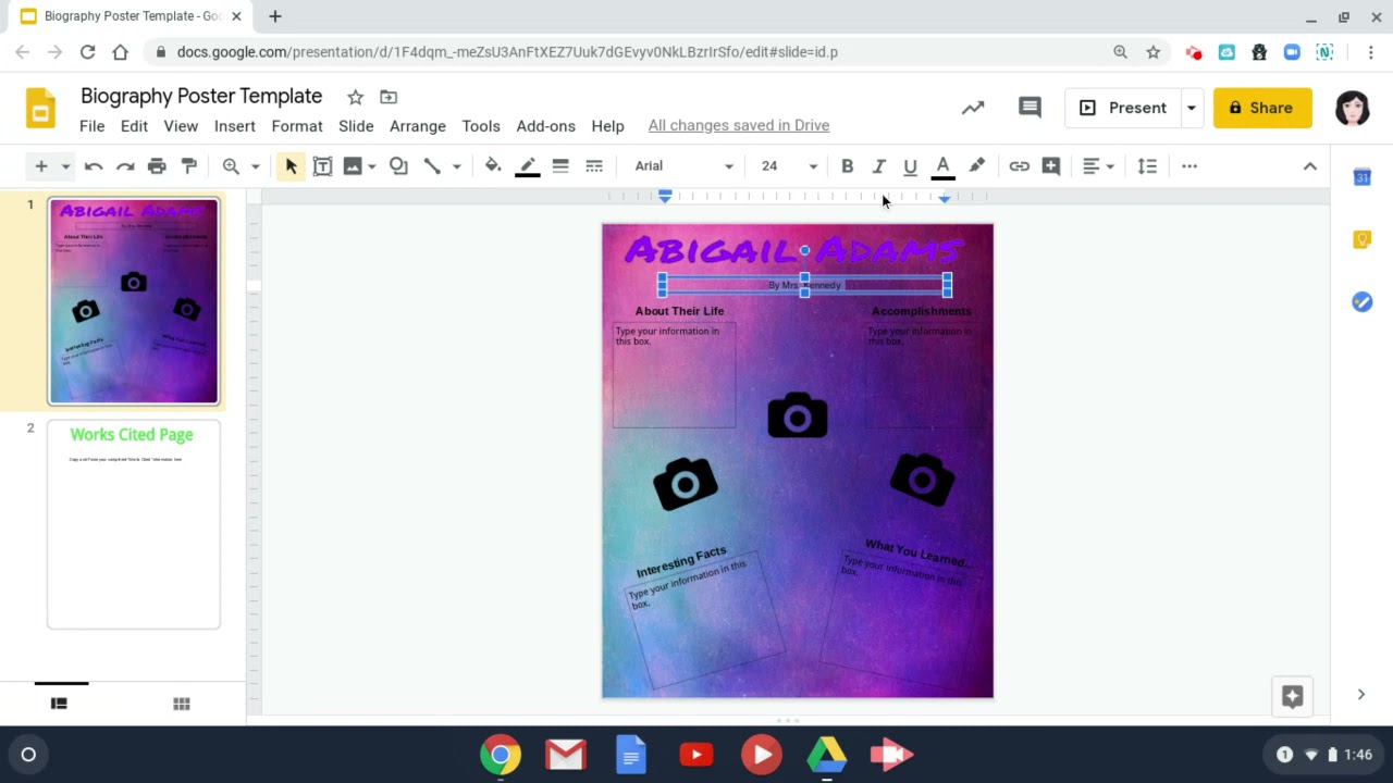 Biography Poster Template