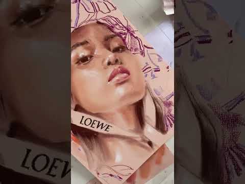 PORTRAIT WITH PASTEL! New art vlog โค๏ธ #shorts #fashion #drawing