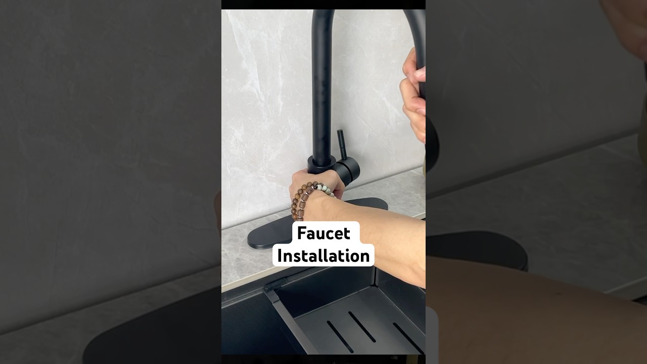 We recommend the matte black faucet, it looks good and is stain resistant!#faucet#installation
