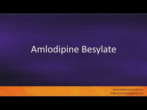 Pronunciation of the word(s) "Amlodipine Besylate".