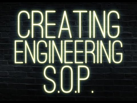 How to Create SOP's - Standard Operating Procedures