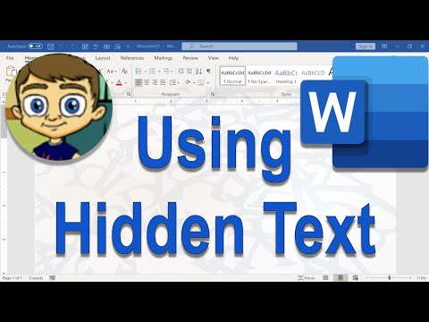 Using Hidden Text in Microsoft Word
