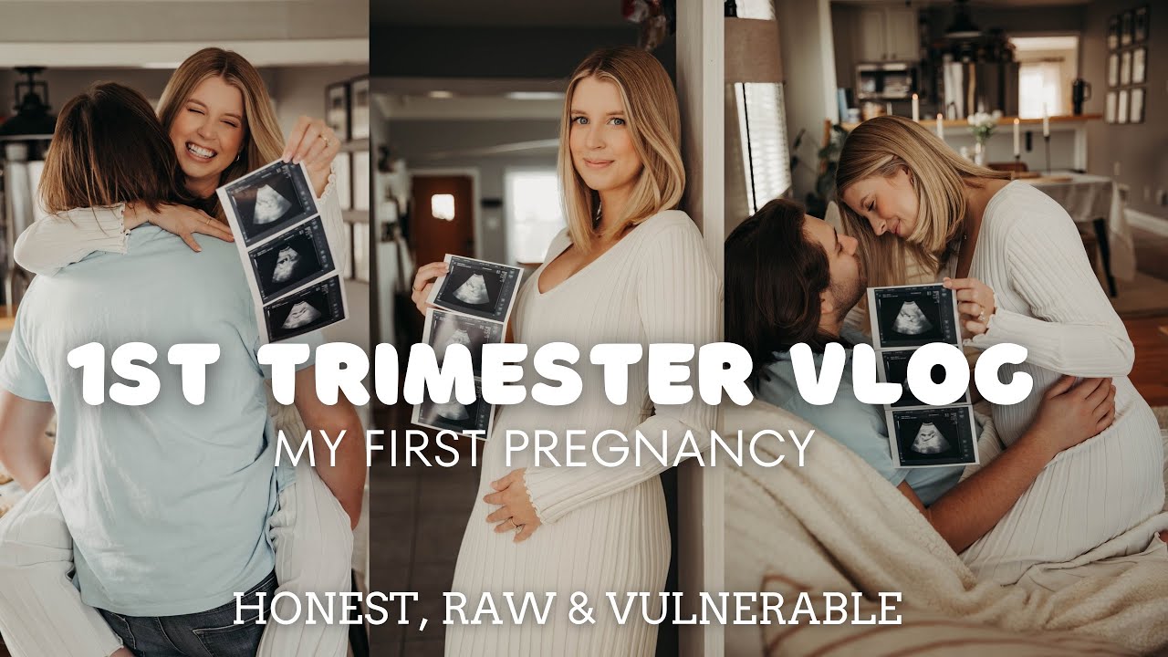 1ST TRIMESTER VLOG | 5-13 weeks | finding out, first scans and symptoms 🤰🏼👶🏼