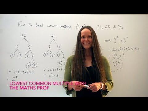 The Maths Prof: Lowest Common Multiple / Least Common Multiple (LCM) of 3 numbers