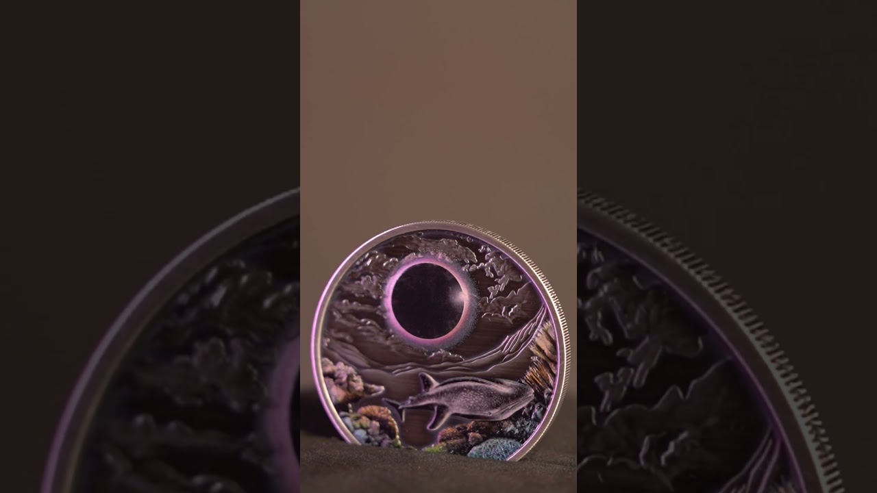 Experience Celestial Beauty: 2023 Ningaloo Eclipse Silver Coin!