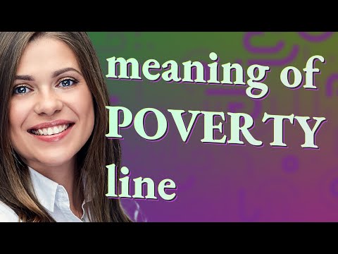 Poverty line | meaning of Poverty line