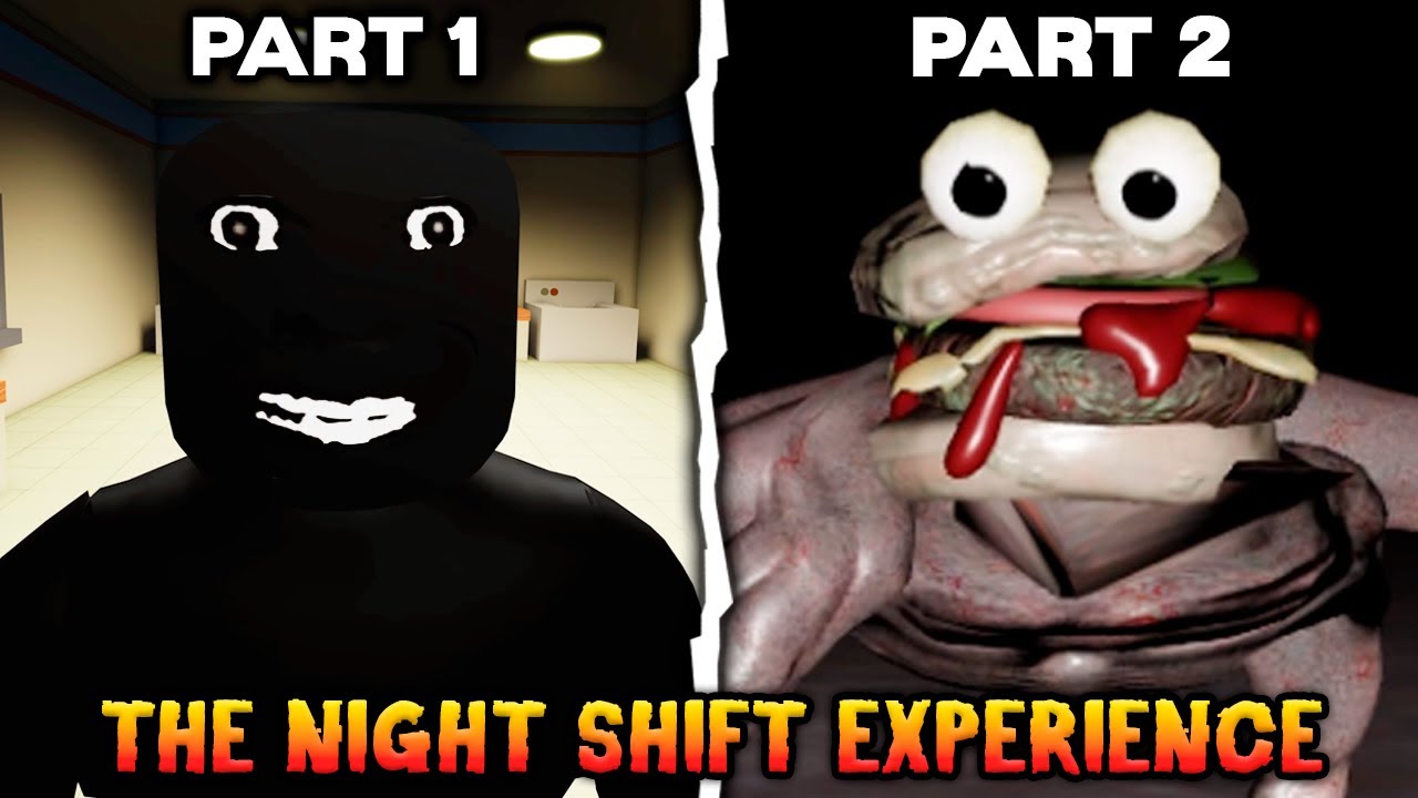 The Night Shift Experience: Part 1 and 2 - (Full Walkthrough + All Endings) - Roblox