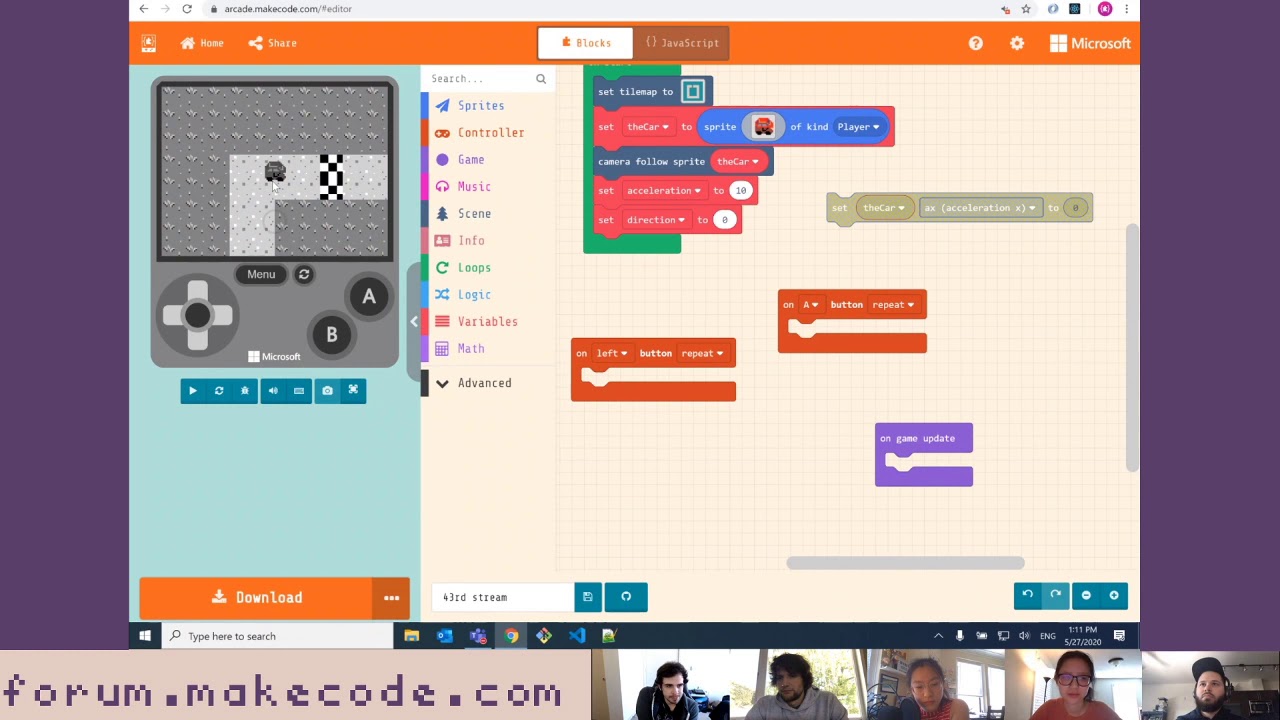 MakeCode Arcade Advanced - Customizable Racing Game (Part 1)