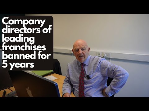 Company directors of leading franchises banned for 5 years