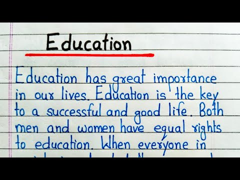 Essay on education in English | Write simple english essay on education | Education essay writing