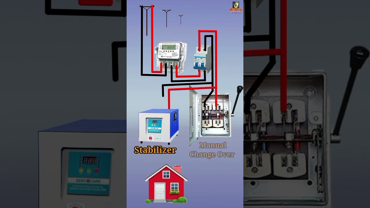 Manual Changeover connection | Stabilizer connection | stabilizer #shorts