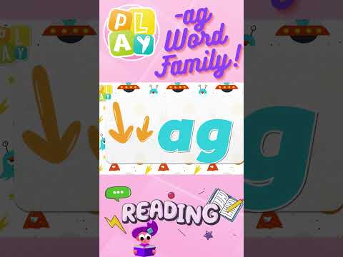 Learn English Word Families | -AG | Phonics | Reading for Kids