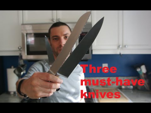 The only 3 kitchen knives you really need