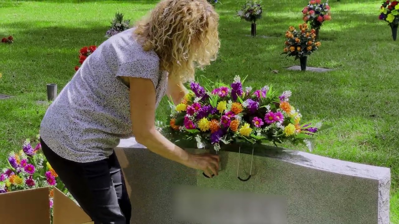 How to attach a cemetery saddle to your headstone