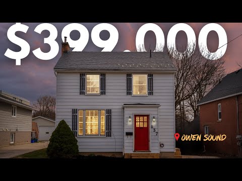 Sold! Inside a $399,000 two story "war time" home in Owen Sound, Ontario