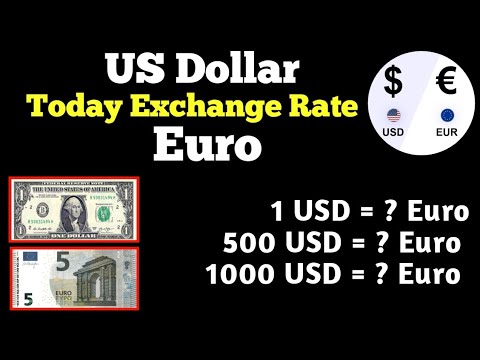 Shocking : US dollar exchange rate euro today | what is the rate of dollar to euro | USD to EUR