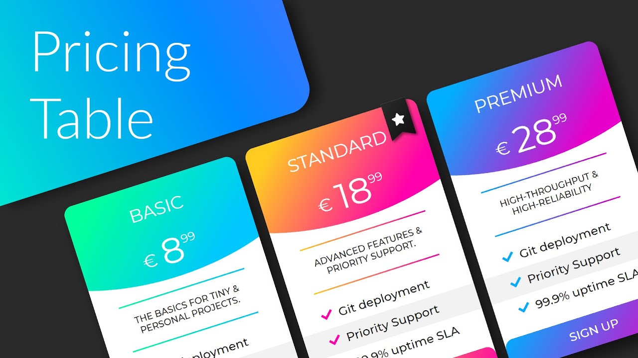 How to build a pricing page // HTML & CSS in-depth