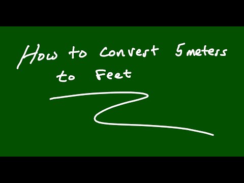 How To Convert 5 Meters To Feet