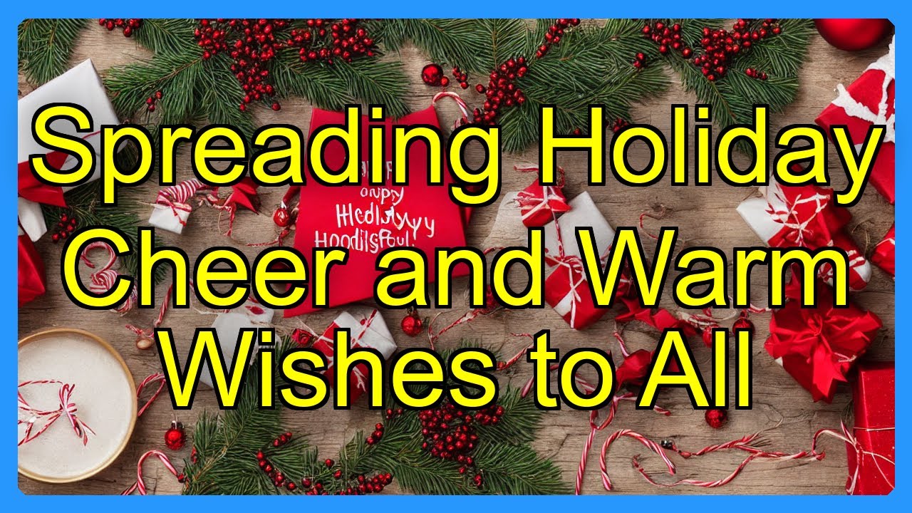 Spreading Holiday Cheer and Warm Wishes to All