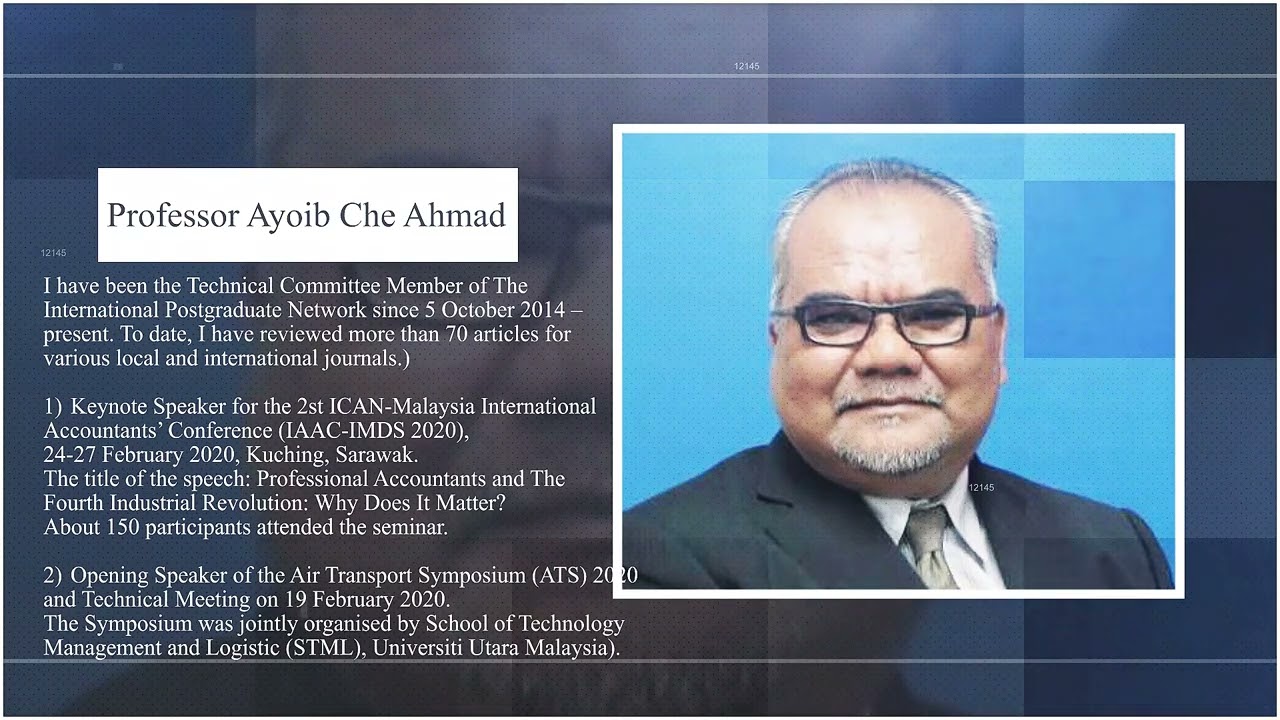 Meet Prof. Ayoib one of our speakers at The 4th IIAC-IMDS & ICAF-IMDS