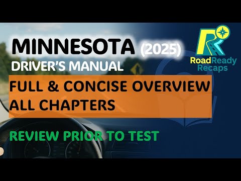 Minnesota Driver's Manual 2025 – Full & Concise Overview | RoadReadyRecaps