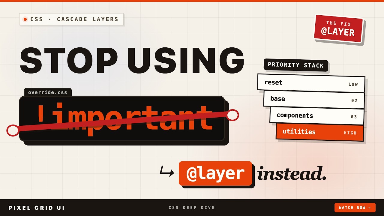 important Is Dead — CSS Cascade Layers Changed Everything