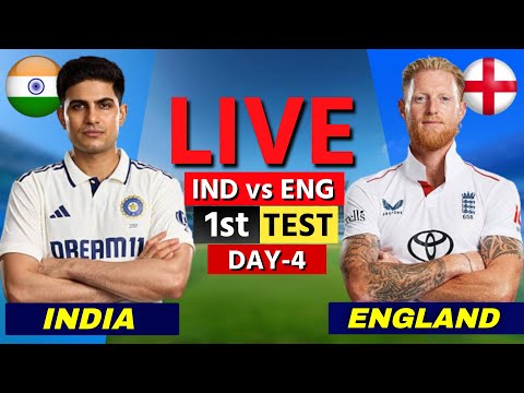 Live: IND vs ENG, 1st TEST, Day 4 , Live Cricket Score, Today Cricket Test Match, India vs England