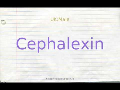 How to pronounce cephalexin