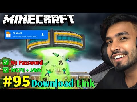 @TechnoGamerzOfficial Fully Updated Minecraft World Download Link | MCPE + JAVA | IN HINDI