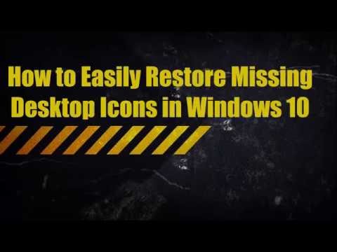 How to Restore Desktop Icons on Windows 10