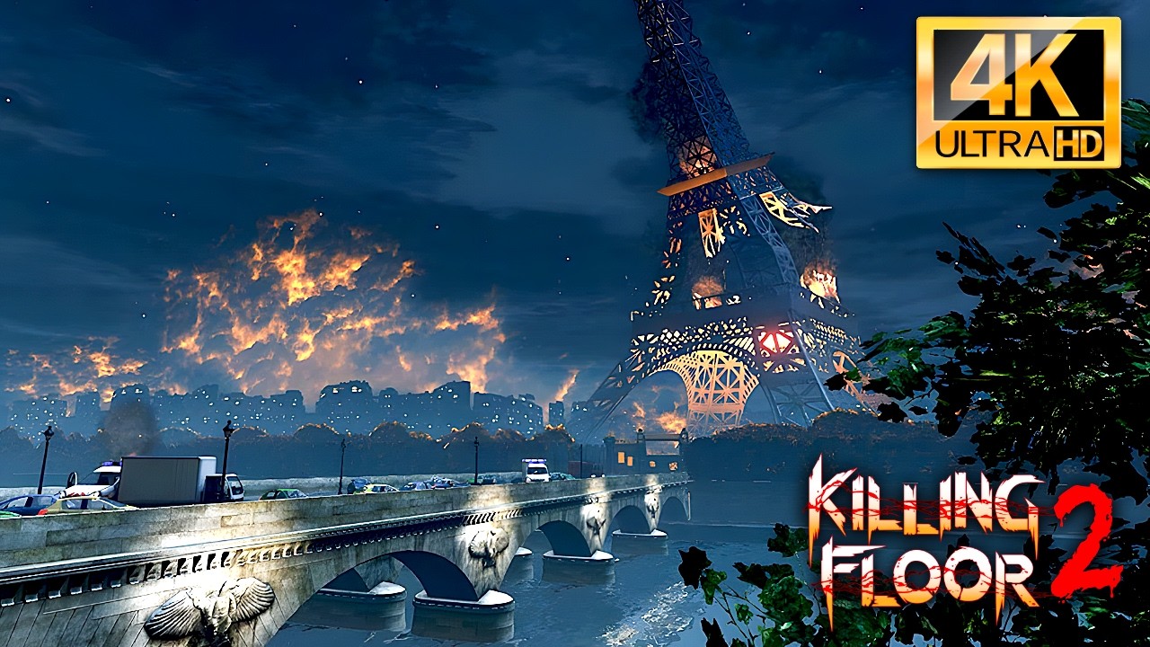 Killing Floor 2 Burning Paris 4K Gameplay | Full Survival Map Showcase (No Commentary)