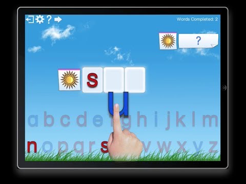 Montessori Crosswords v5 - iPad & iPhone app to learn to read and spell using phonics