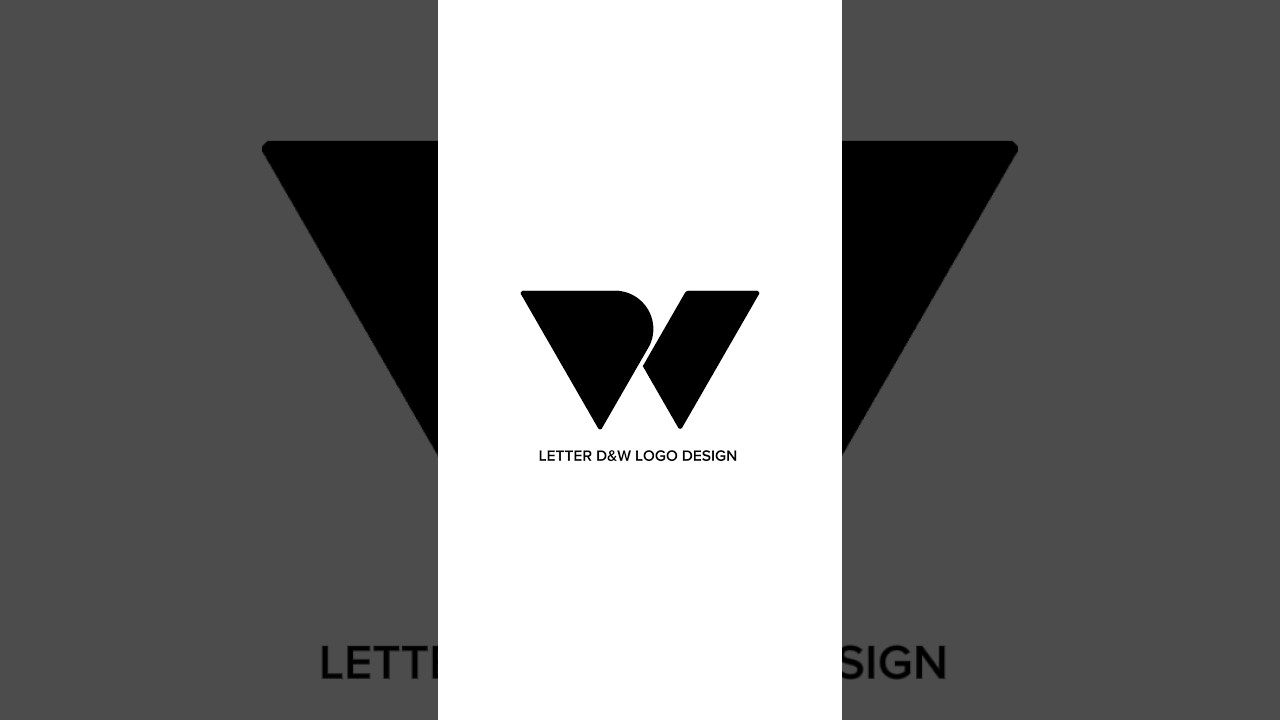 Creative logo design for letter D&W #shorts #logodesign