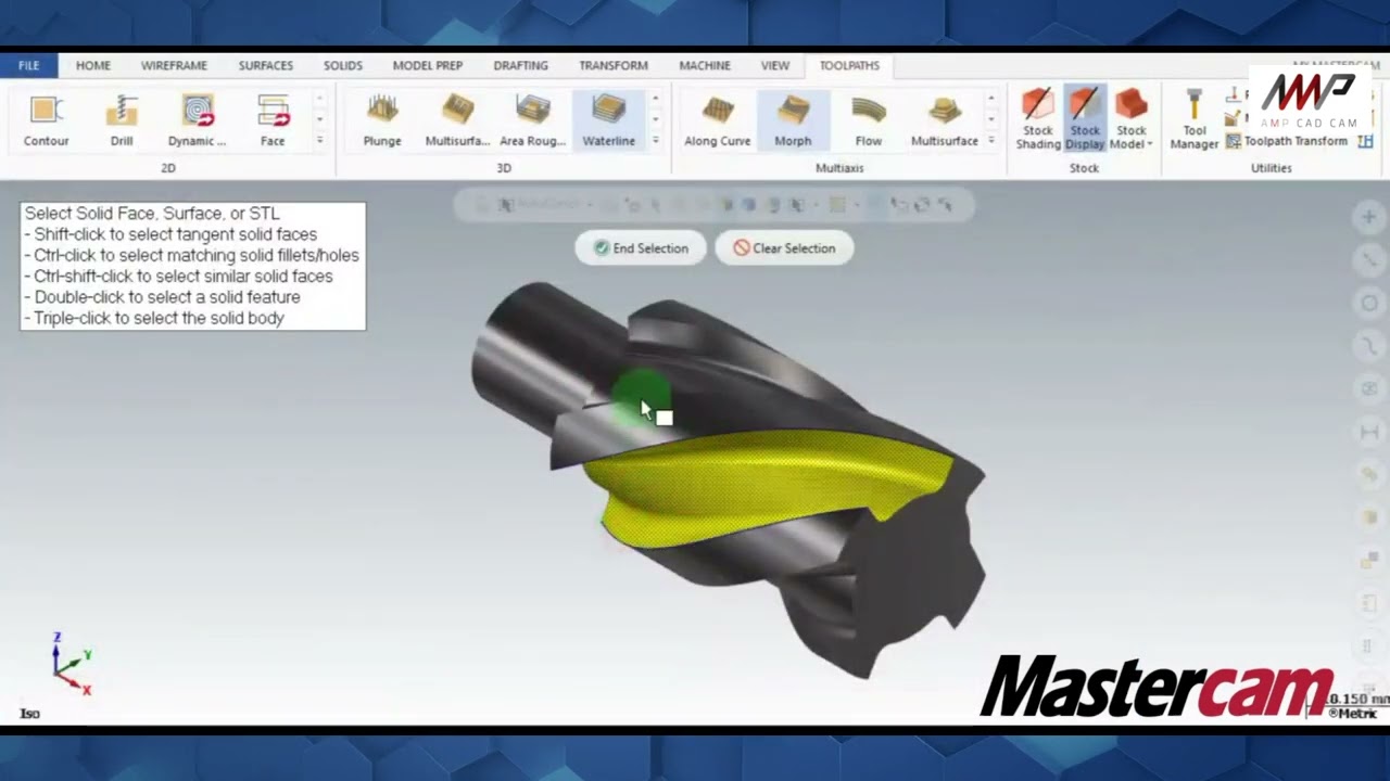 4-Axis Machining Mastery: Mastercam Morph Toolpath Operation Explained
