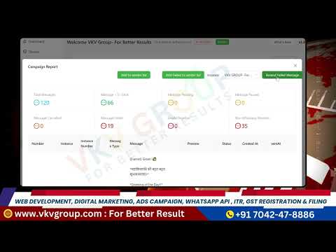 WhatsAap CRM में Campaign Resend kaise kare #whatsappbusinessapi #whatsappapi #telecrm #vkvgroup