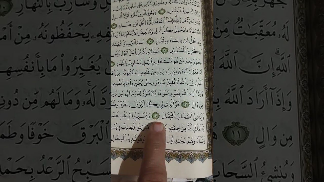 Surah Ar Rad parah 13 Ayat 12 13